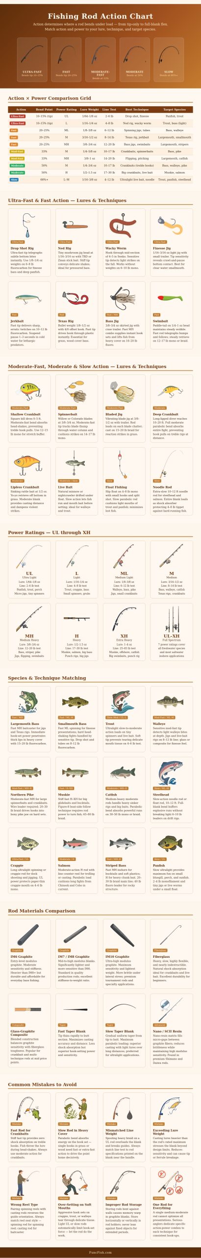 Fishing Rod Action Chart - FuncFish
