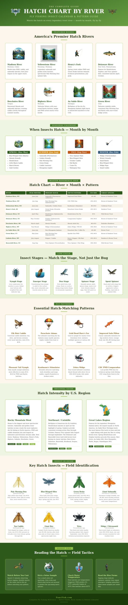 Hatch Chart By River - FuncFish